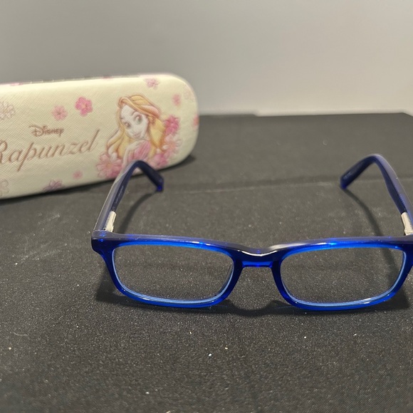 Disney | Accessories | Blue Kids Frames With Disney Rapunzel Hardcase ...